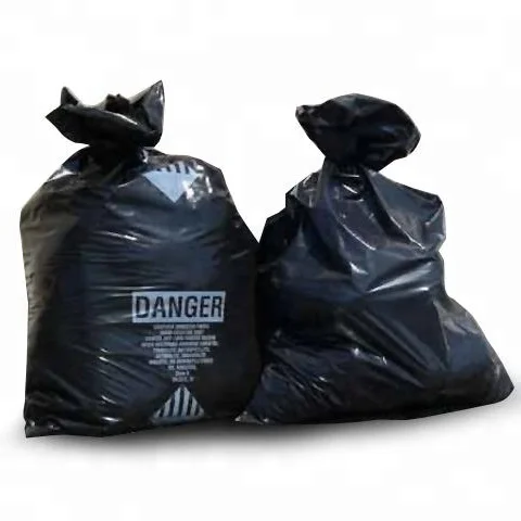 Heavy Duty Custom Ldpe Poly Plastic Waste Bags For Construction - Buy ...