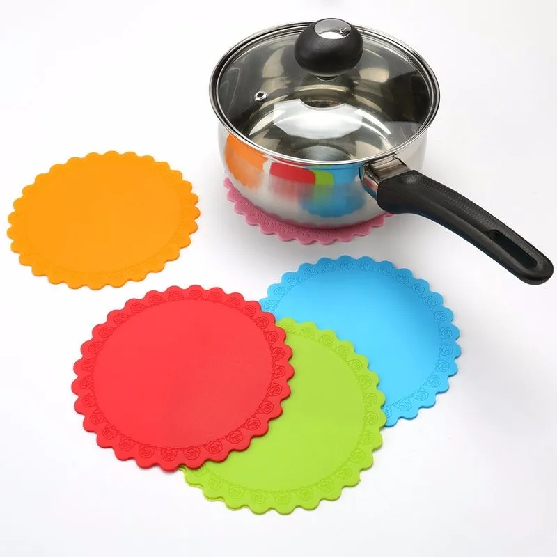 Good Quality Heat Resistance 3d Silicon Hot Pot Pan Mat / Coaster - Buy ...
