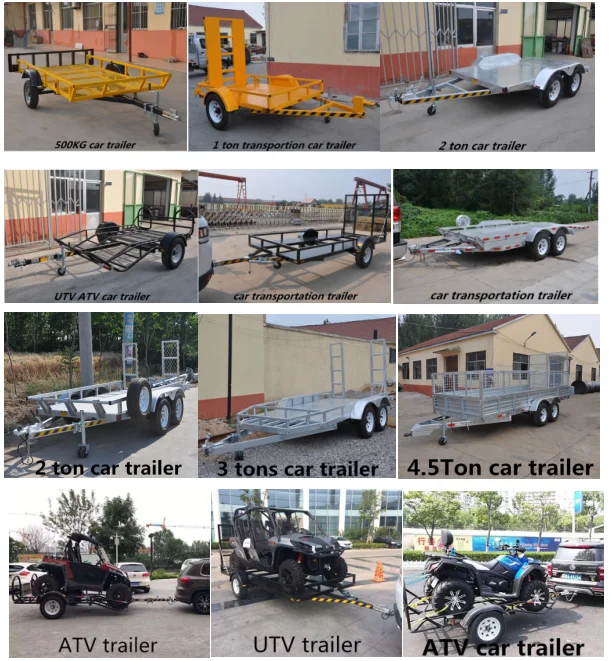 Two Wheel Small Car Transporter Towing Trailer for Sales