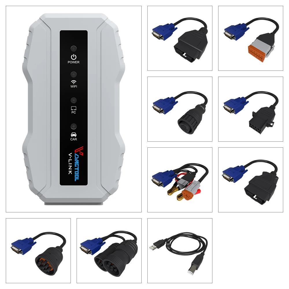 2022 New Vdiagtool V-link Wifi Version Truck Diagnostic Tool Best Than ...
