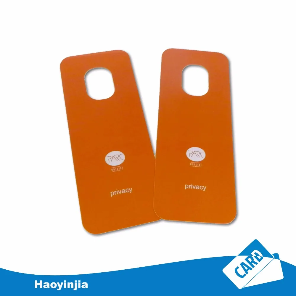Custom PVC Door Hanger - Do Not Disturb Card Plastic Hotel