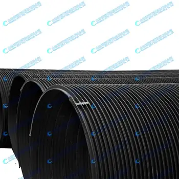Sn8 Sn12.5 Sn16 Hdpe Steel Band Enhanced Spiral Corrugated Pipe - Buy Black Corrugated Pipe,Hdpe ...