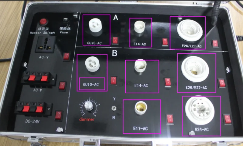 Portable High Quality Led Light Demo Case - Buy Led Light Demo Case,Led ...