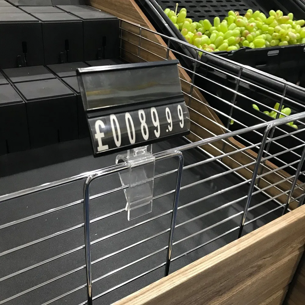 Supermarket Fruit and Vegetables Price Board Display Holder