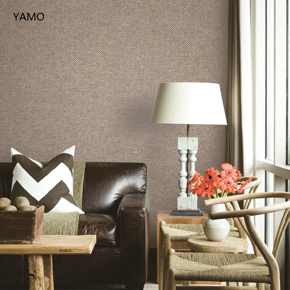 Classic Nonwoven Wallcovering Seamless Textile Wall Cloth For Home ...