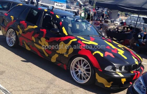 Custom Digital Printing Bape Ape Design Car Vinyl Wrap Film - Self ...