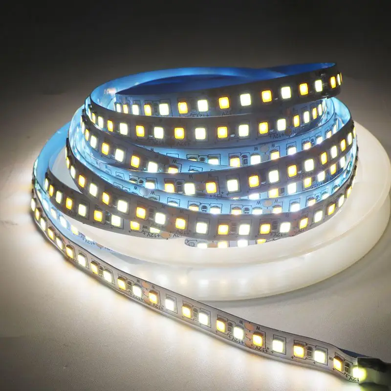 Cct Dual White 12v Dc Two Color 2835 Led Strip 120 / 180led/m Indoor - Buy Two Color 2835 Led ...