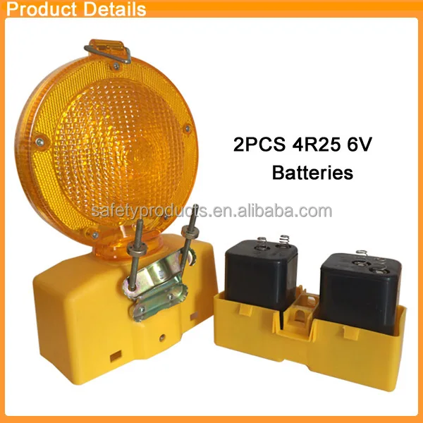 4R25 6V Battery Powered Traffic Safety Warning Lamp