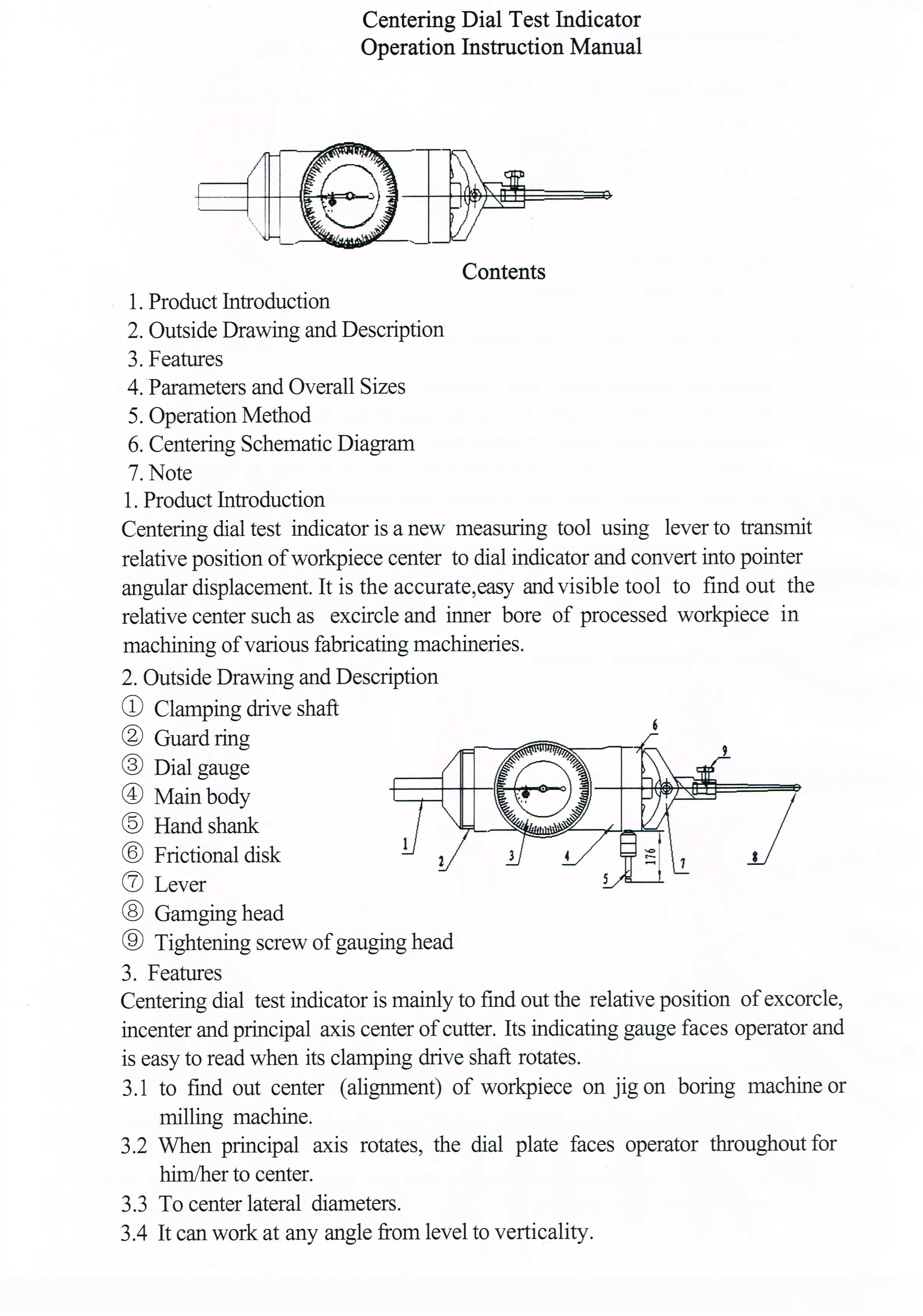 Coaxial Centering Dial Test Indicator Set 0-3mm, 0.01mm Accuracy for ...