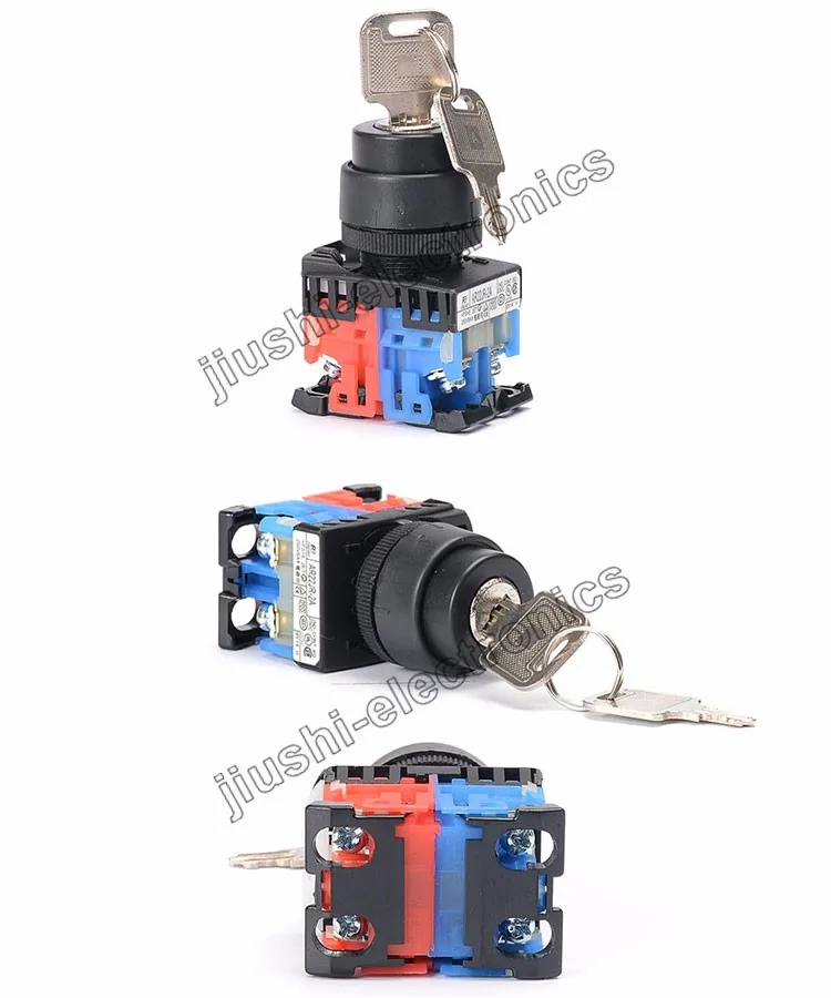AR22JR-2A Key Push Button Switch - 2 Position, 1NO 1NC