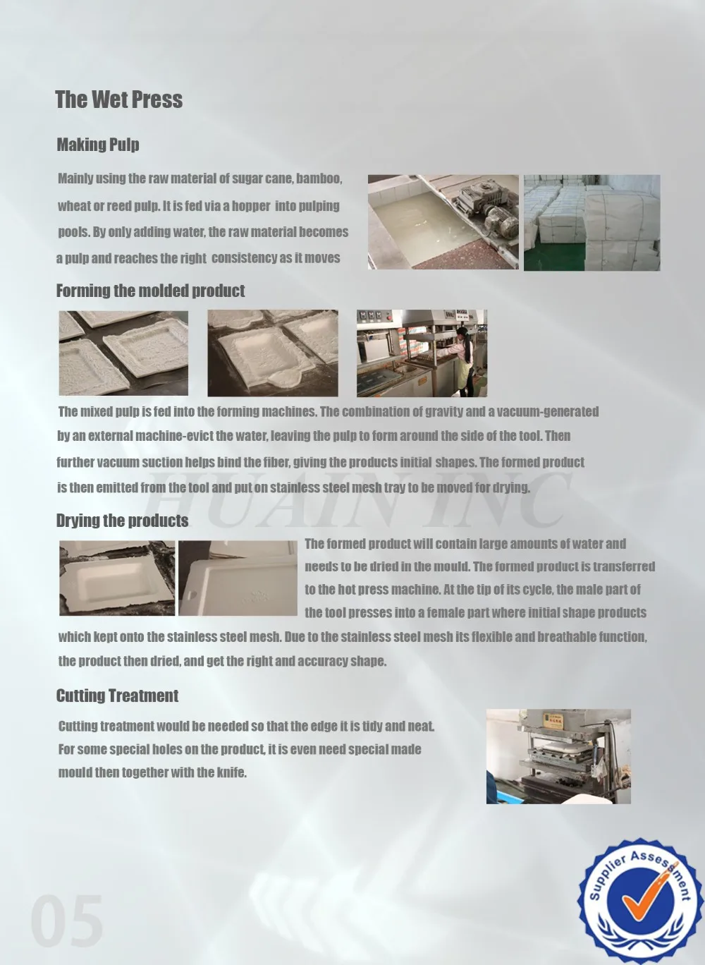 Wet Pressing Bamboo Molded Paper Pulp Packaging - Buy Molded Pulp ...