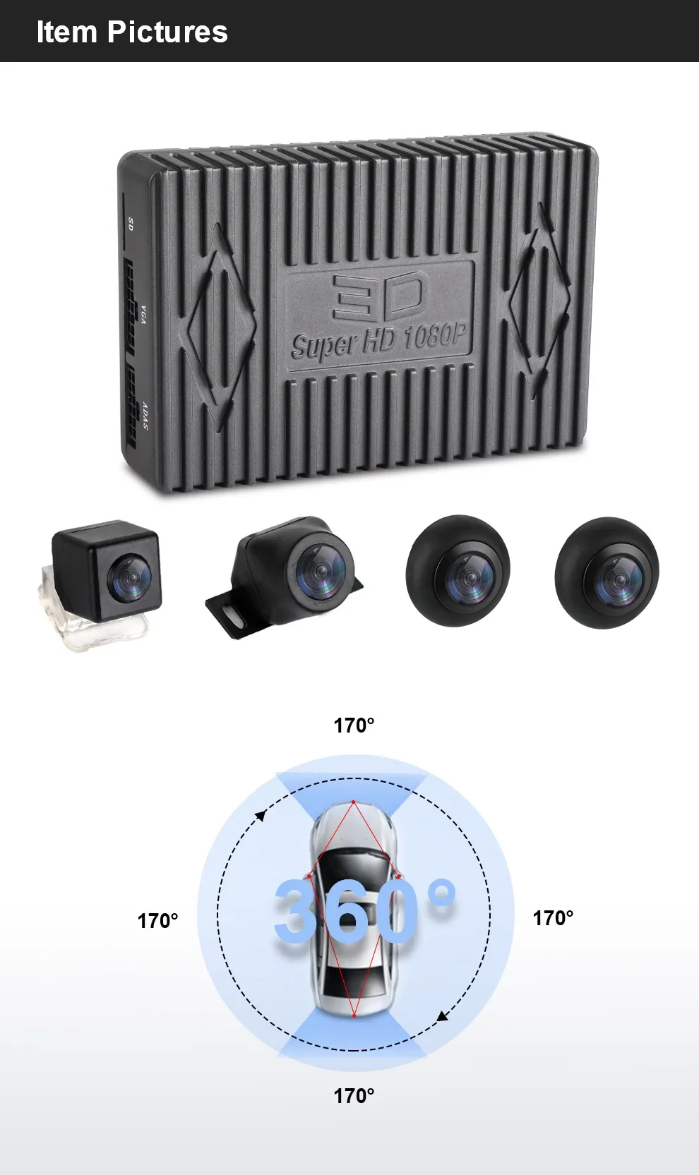 Newest 3d Hd Surround View Monitoring System 360 Degree Driving Bird ...