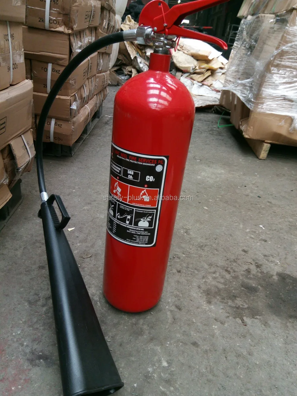 5KG Carbon Dioxide Fire Extinguisher - SAFETY PLUS CO2