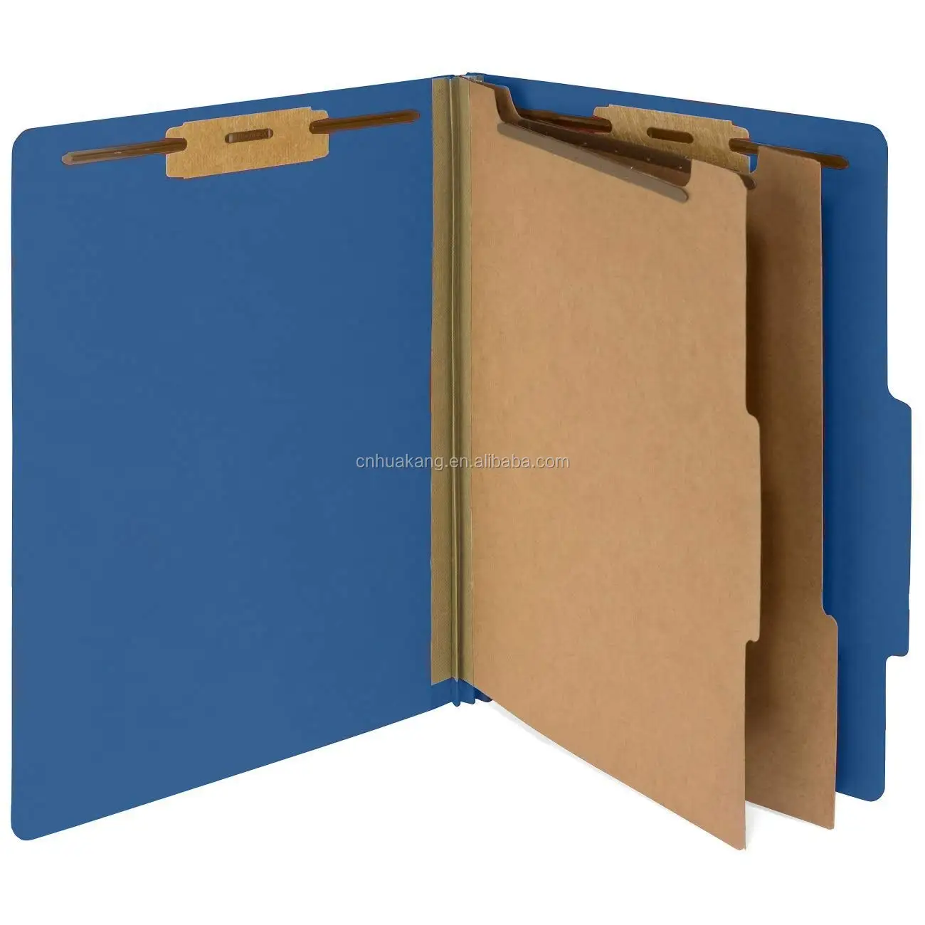 Dark Blue Classification Folders,2 Divider,,Durable 2 Prongs Designed ...