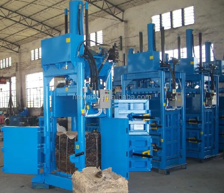 Neweek Hydraulic Horizontal Waste Paper Compactor Plastic Bottle Baler ...