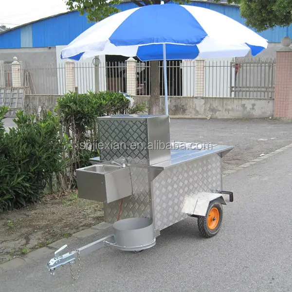 Jx-hs120a Professional Stainless Steel Outdoor Street Mobile Hand Push ...