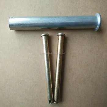 Hardened Straight Flat Head Dowel Pin Brass Solid Steel Rivet Pin With ...
