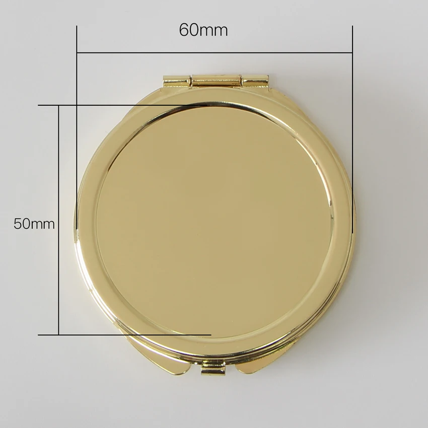 Gold Metal Customize Compact Mirror Plain Handbag Mirror - Buy Plain ...