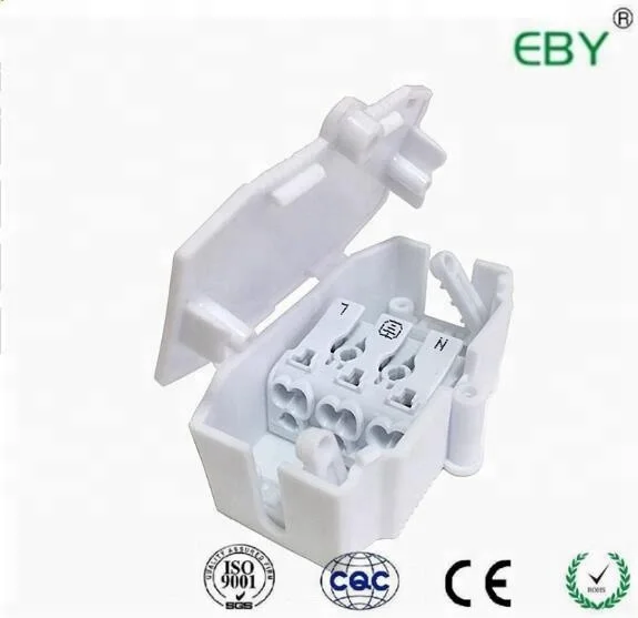 Ip44 Mini 3 Pole Connector Box Terminal Block Junction Box With 3 Pole ...