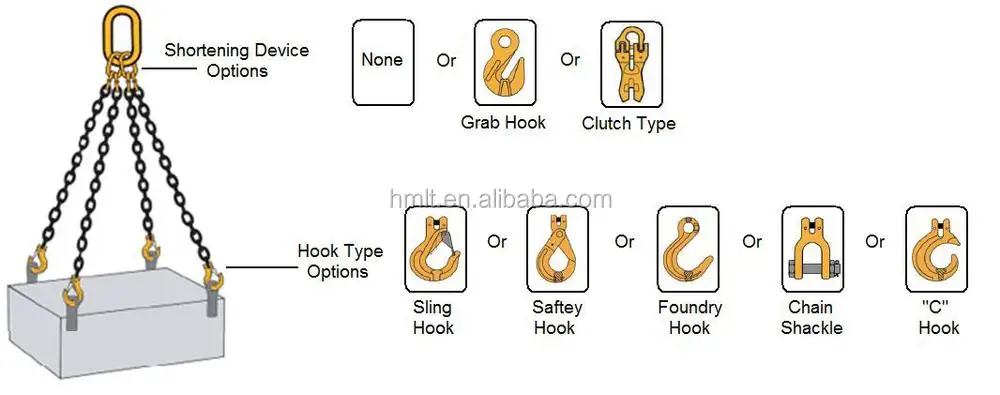 Heavy Duty G80 4 Way Lifting Chains Slings 20ft Long - Buy 4 Way Lifting Chains,Heavy Duty ...