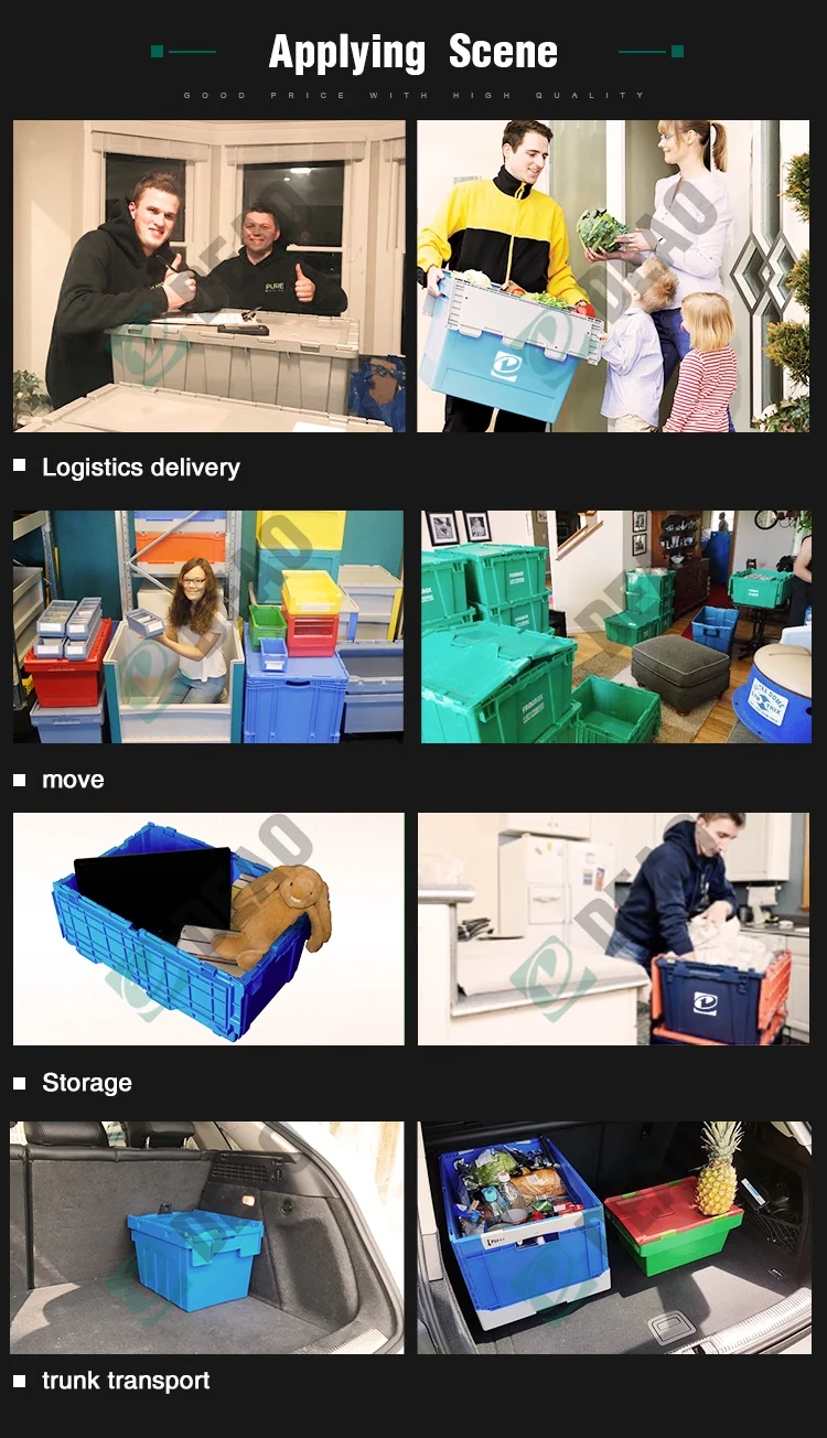 Plastic File Storage Box with Hanging Rails - Stackable