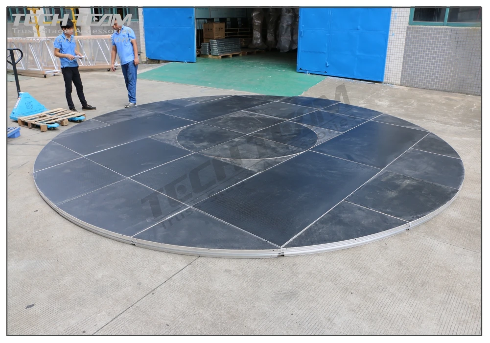TECHTEAM X-Stage - Portable Stage with LED Screen for Concerts