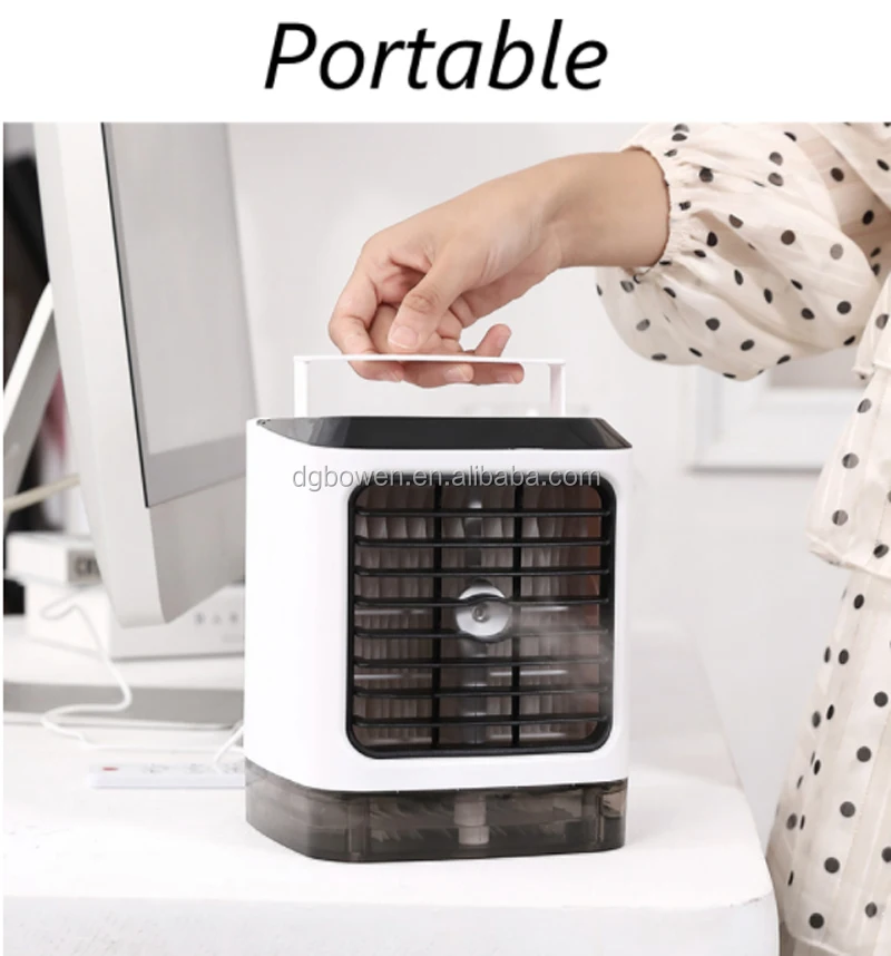 미니 Usb 휴대용 에어컨 데스크탑 공기 냉각쿨러 가습기 팬 Led 빛 홈 또는 사무실 Buy 공기 냉각기 팬 Led 빛usb 데스크탑 정수기 냉각 팬usb 개인