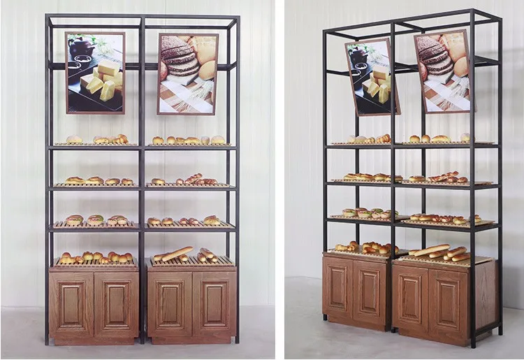 Counter Top Bakery Bread Display Racks - Stylish & Durable