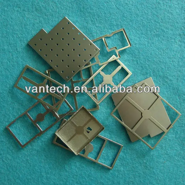 Metal Nickel Silver Stamping Emi Rf Pcb Shield Cover With Black Logo ...