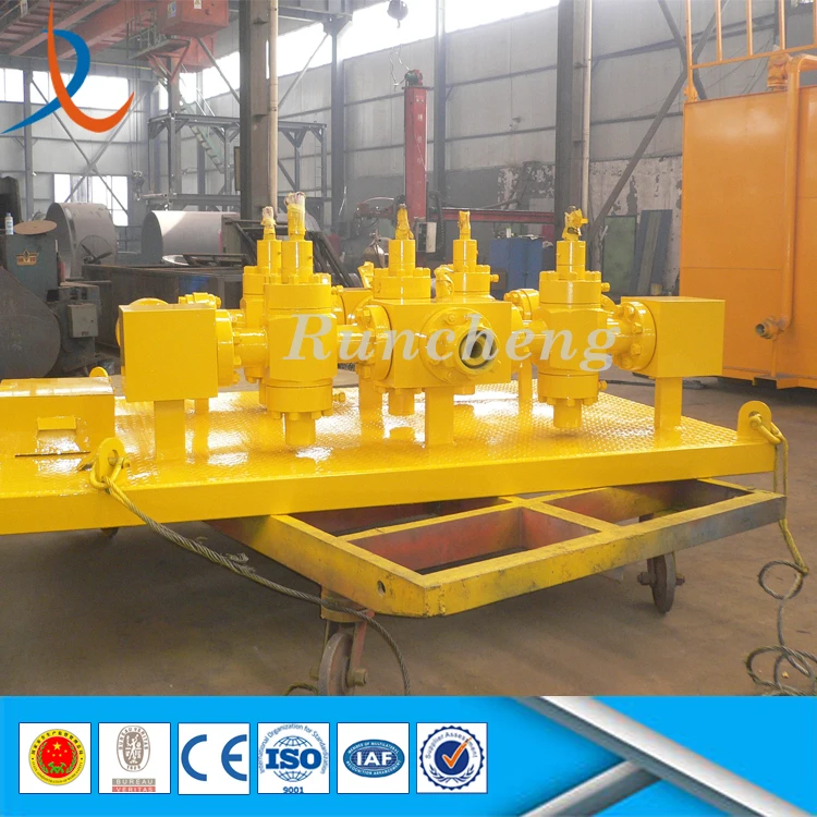 Well Testing 5 Valves Choke Manifold Petroleum Equipment / Stainless ...