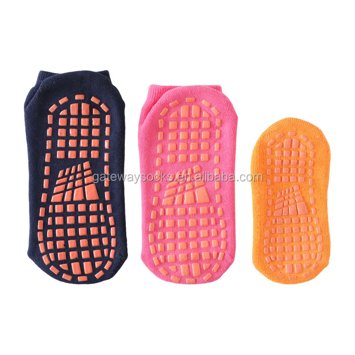 Professional Jump Non-slip Socks Rubber Sole Trampoline Socks With ...