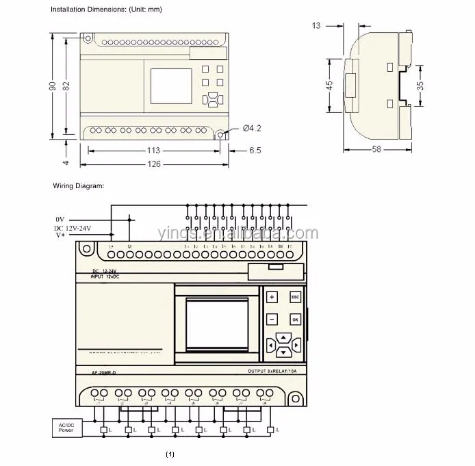 AF-20MR-D Micro PLC - Reliable Programmable Logic Controller