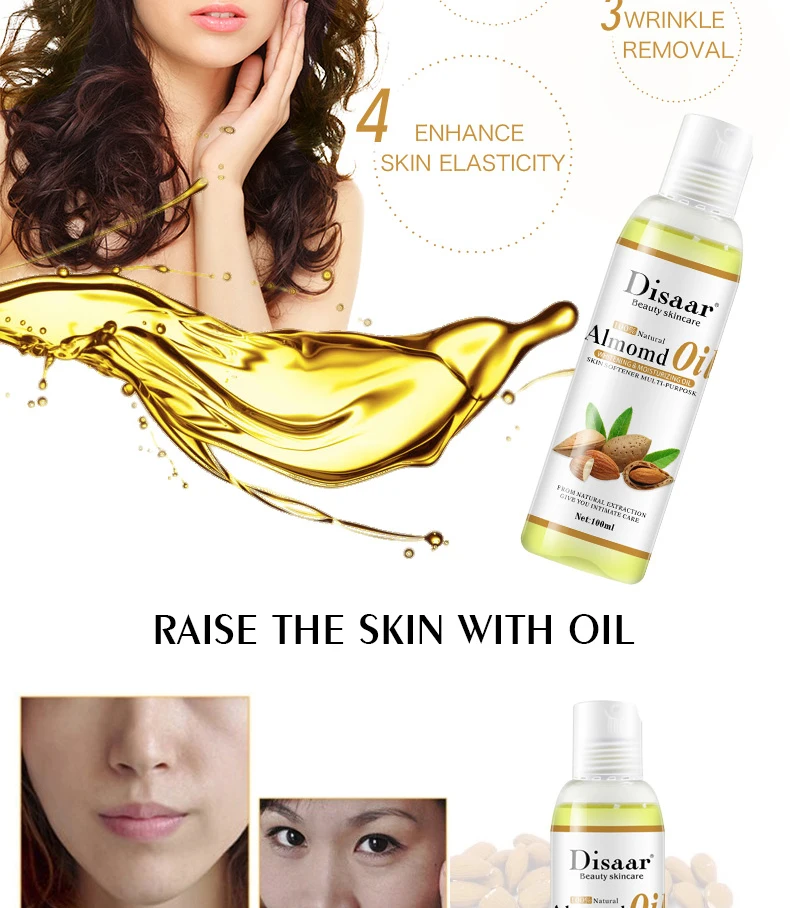 Disaar Almond Body Oil - Relaxing, Firming, and Nourishing