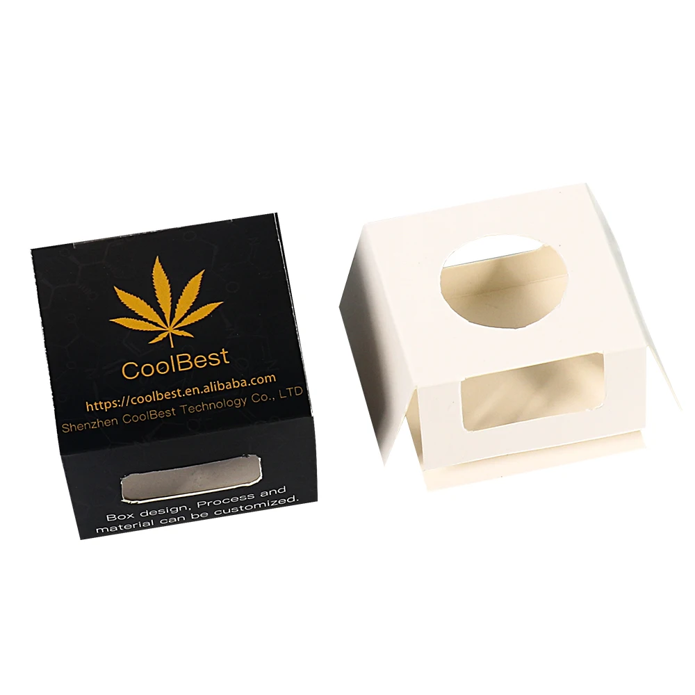 Custom Printed Paper Cbd Thc Wax Glass Jar Concentrate Packaging Boxes ...