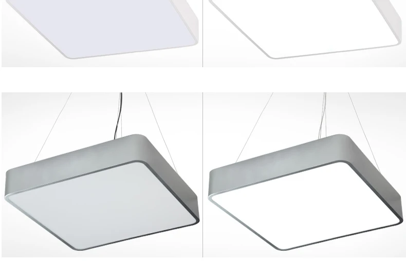 LED Square Super Market Mall Store Ceiling Lamp - Modern Office Lighting