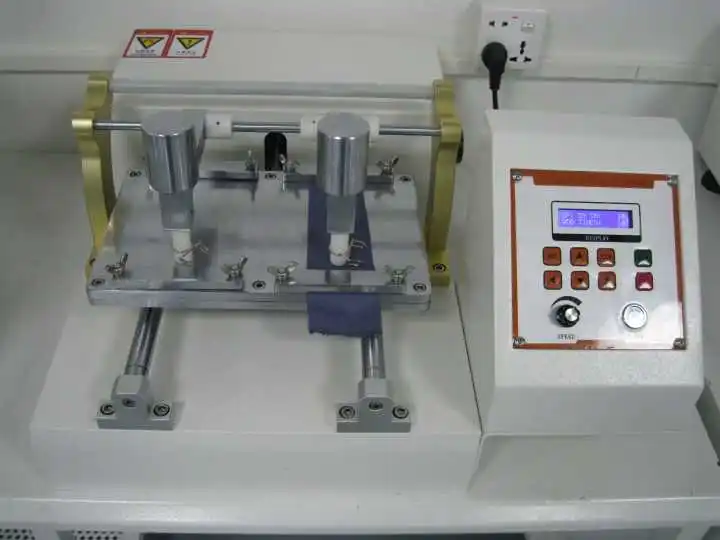 2 Station electric friction color fastness test machine