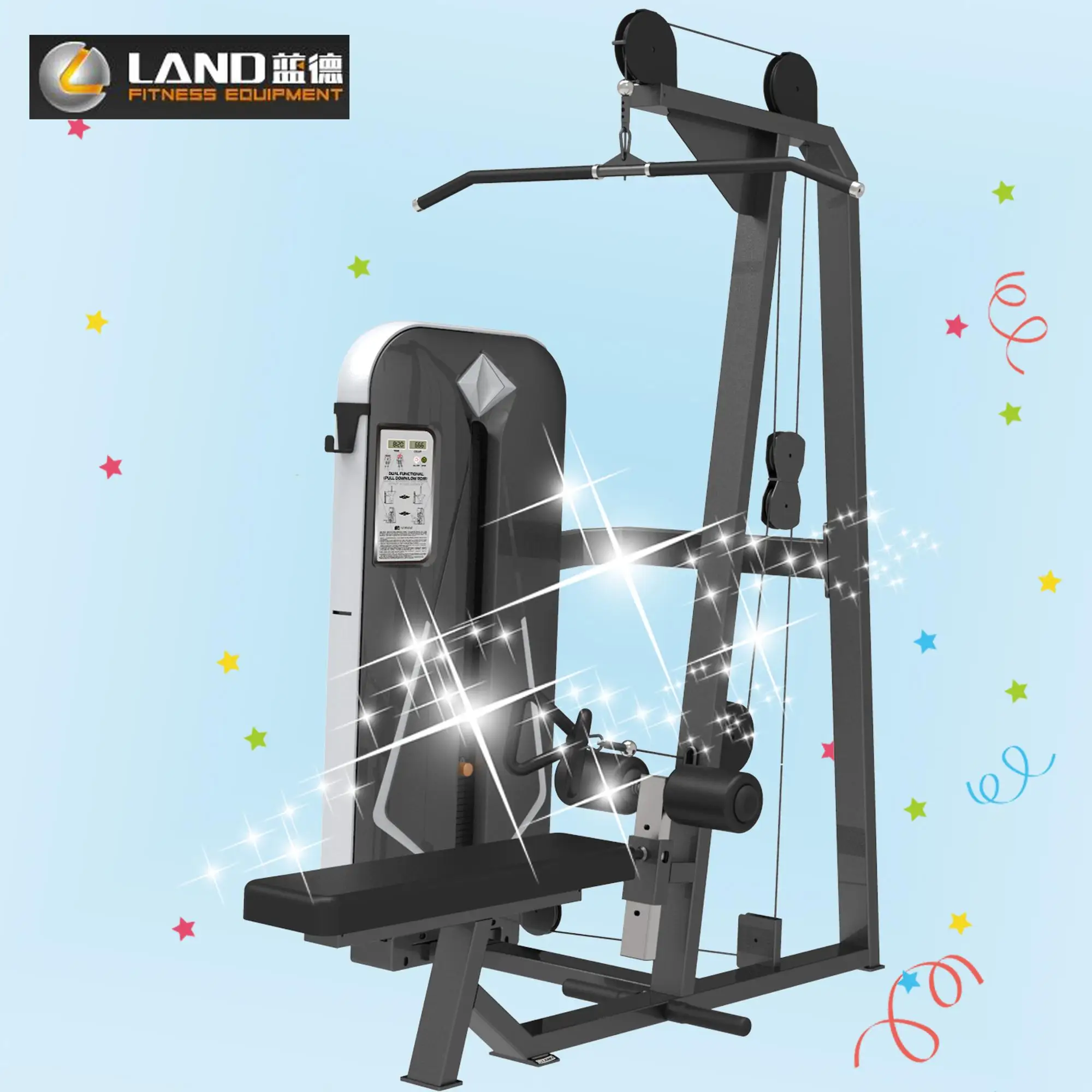 Dual Functional Electric Machine Trainer Pull Down / Long Pull Fitness ...