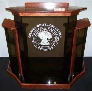 Antique Design Acrylic Wooden Podium Church Pulpit For Sale - Buy ...