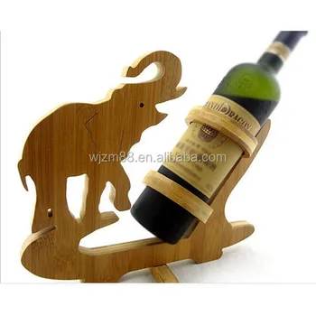 Animal Shaped Bamboo Wine Bottle Holder,Foldable Wine Racks Wholesale ...