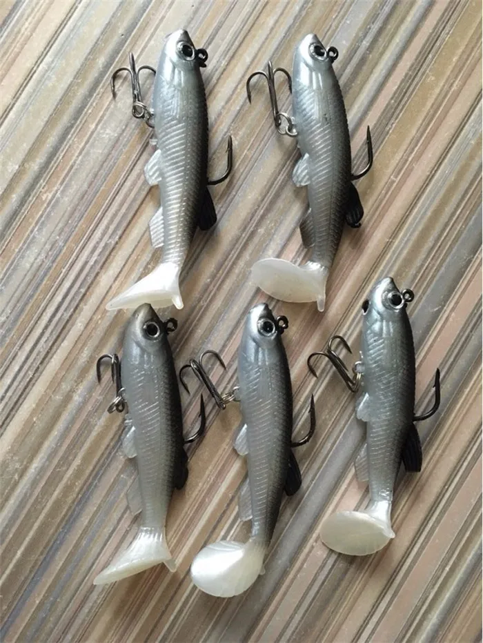 Youme 5pcs/lot Grey Soft Lure 8.5cm 16g Wobblers Artificial Bait ...