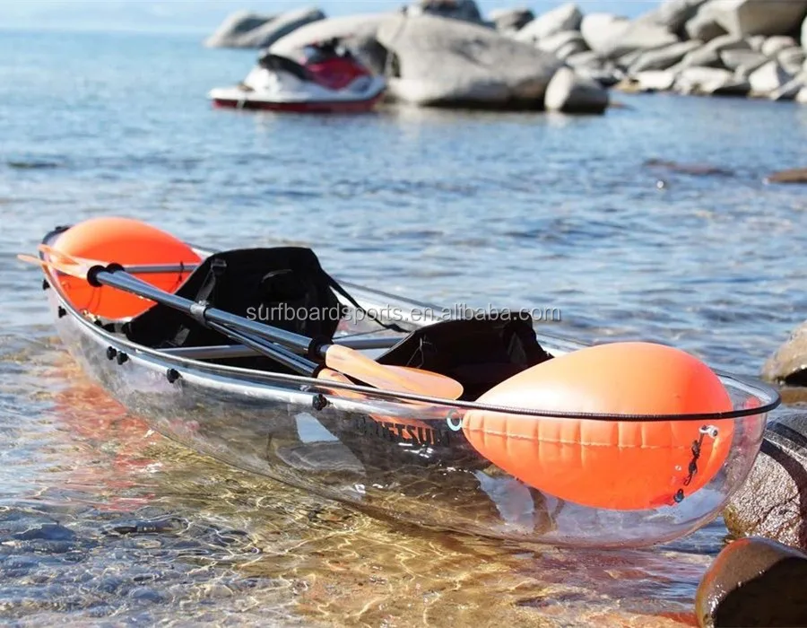Clear Plastic Boat - Durable 2 Person Kayak for Drifting