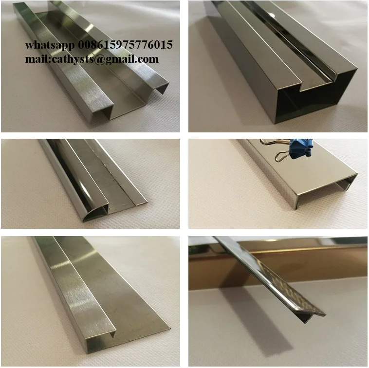 Stainless Steel Tile Trim - Decorative & Waterproof