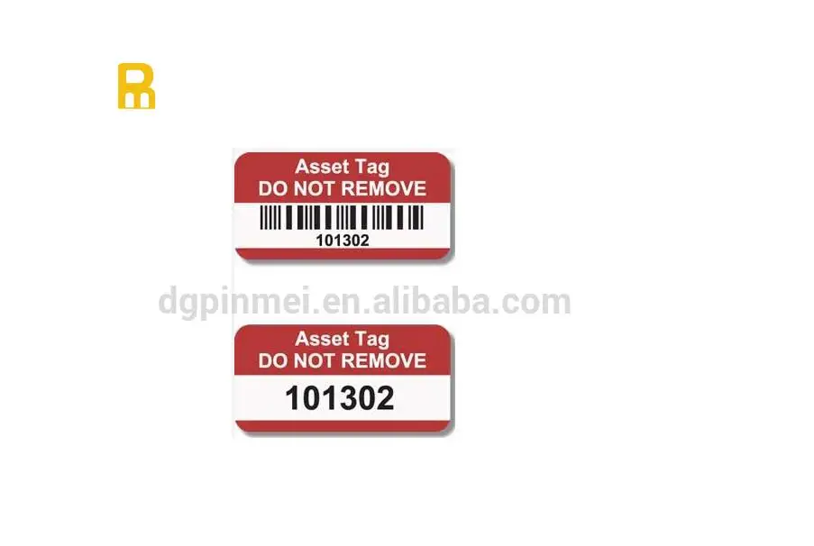 Custom Unique Qr Code Asset Tag Bar Code Id Asset Tag Label - Buy Asset ...