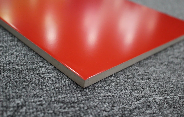 Solid Color Red Glazed Ceramic Tiles for Children’s Room