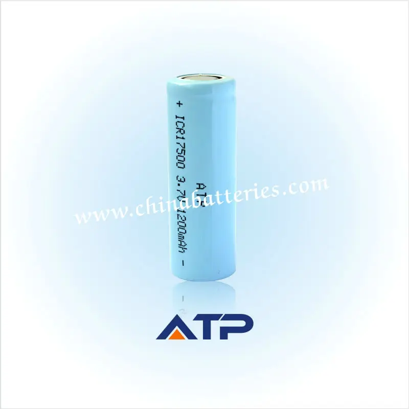 Atp Rechargeable Battery 17500 / 3.7v 1200mah Li-ion Battery 17500 ...