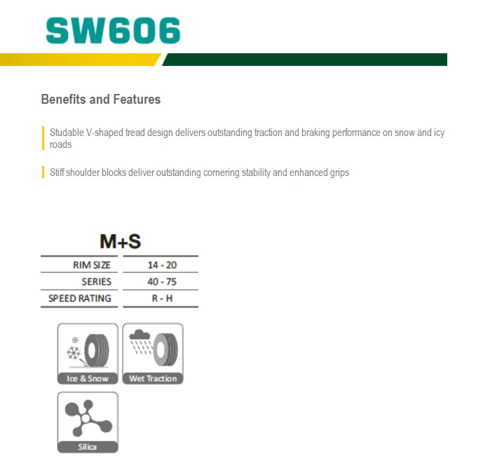 WESTLAKE GOODRIDE SW606 Studable Winter Car Tires