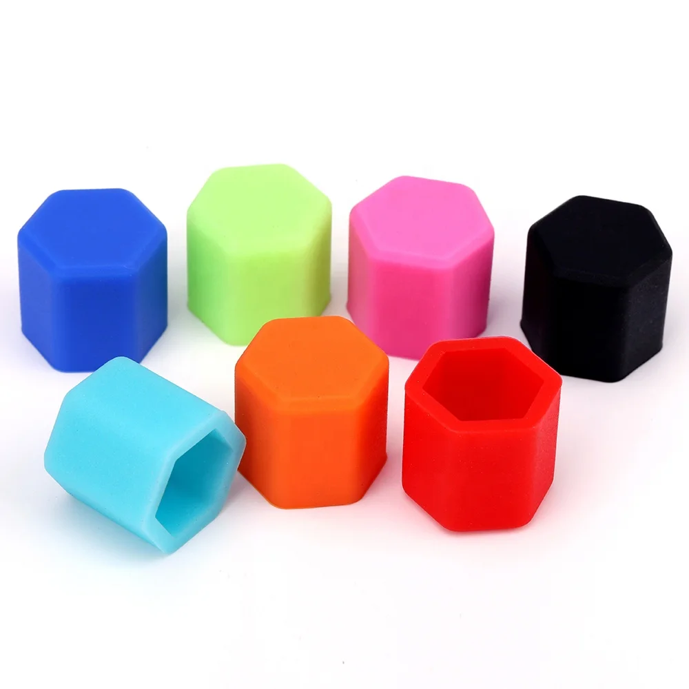 17mm Silicone Car Wheel Hubs Lug Nut Covers Dust Protective Tyre Cap ...