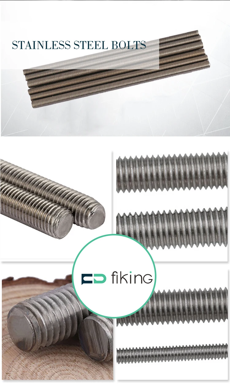 Standard Size Stainless Steel Threaded Rod Grade B7 - Buy Threaded Rod ...