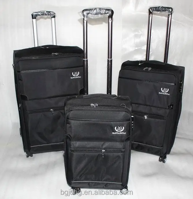 Polyester Soft Fabric Luggage Suitcase 20 24 28 Trolley Bags Travel ...