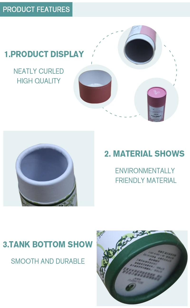 Cylinder Gift Packaging Box Tumbler Packaging Cardboard Round Box For ...